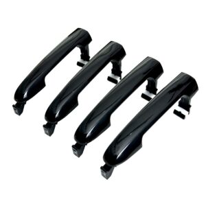 ymhhefy door handle compatible for hyundai sonata 2005 2006 2007 2008 2009 2010 82651-3k000 826513k000 outside exterior black front driver passenger side rear left right 4pcs