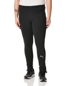 puma mens run favorite long tights leggings, puma black, medium us