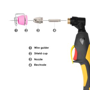 Hynade Plasma Cutter Torch Consumables, AG60P Consumables Pilot Arc Cutting Torch Tip Nozzles AG60P AG60 Plasma Torch Consumables for HYC50DP, CUT50H, PLC50DP Plasma Cutter 50 PCS(AG60 parts)