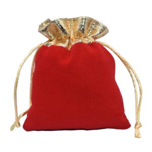 KAOYOO 25pcs 4.7"x5.9"/12cmx15cm Drawstring Velvet Gift Bags for Wedding,Birthdays,Christmas, Jewelry Packing