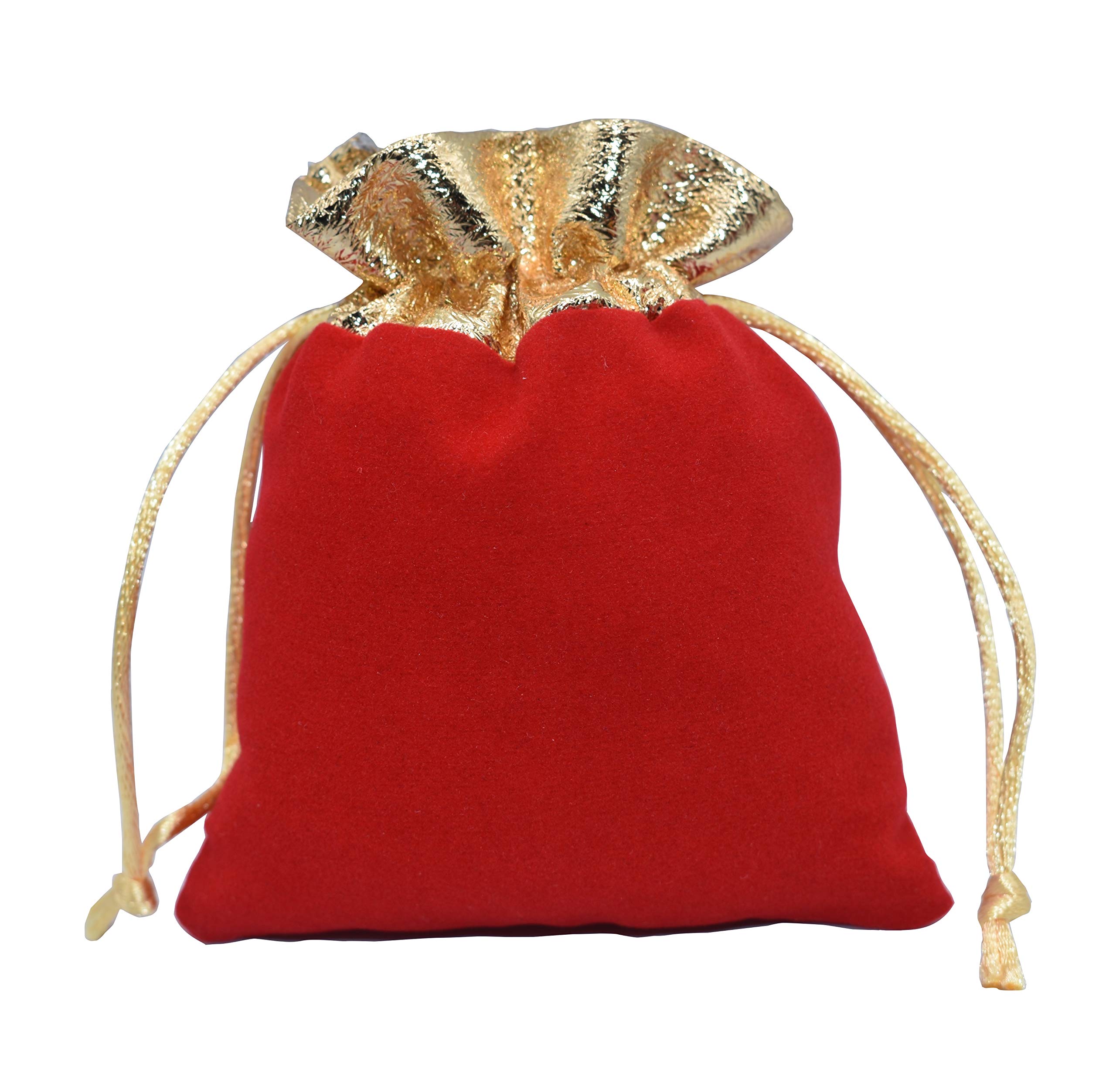 KAOYOO 25pcs 4.7"x5.9"/12cmx15cm Drawstring Velvet Gift Bags for Wedding,Birthdays,Christmas, Jewelry Packing