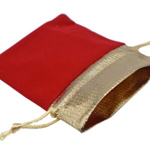 KAOYOO 25pcs 4.7"x5.9"/12cmx15cm Drawstring Velvet Gift Bags for Wedding,Birthdays,Christmas, Jewelry Packing