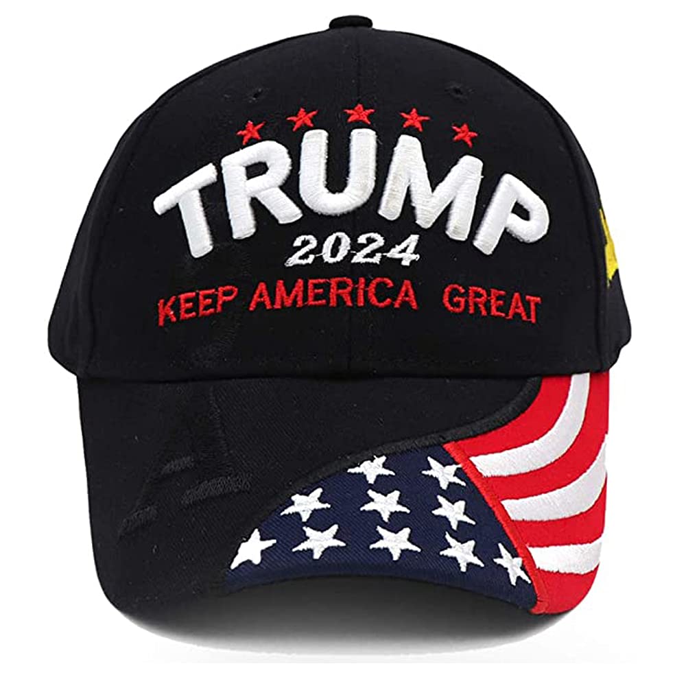 Rivanoer Trump Hat Trump Merchandise Trump 2024 Hat Take America Back Hat Embroidery MAGA Adjustable Baseball Cap