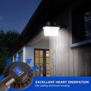 SAATLY LED Barn Light 50W, Dusk to Dawn Area Lights with Photocell, Outdoor Security Flood Lighting, ETL & DLC Listed, IP65 Waterproof, 110-277V, 6000LM 5000K Daylight for Garage, Yard