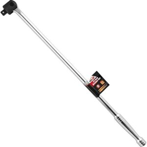 EPAuto 1/2-inch Drive Click Torque Wrench + 1/2-Inch Drive by 24" Length Breaker Bar