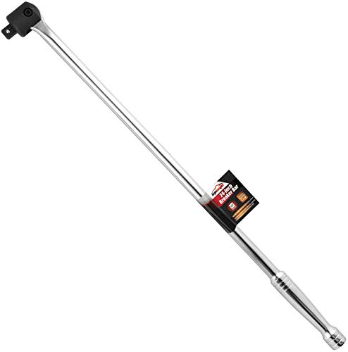 EPAuto 1/2-inch Drive Click Torque Wrench + 1/2-Inch Drive by 24" Length Breaker Bar