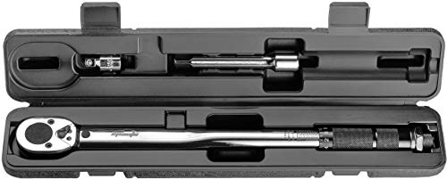 EPAuto 1/2-inch Drive Click Torque Wrench + 1/2-Inch Drive by 24" Length Breaker Bar