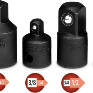 EPAuto 1/2-inch Drive Click Torque Wrench + 4 Pieces - Impact Socket Adapter