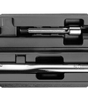 EPAuto 1/2-inch Drive Click Torque Wrench + 4 Pieces - Impact Socket Adapter