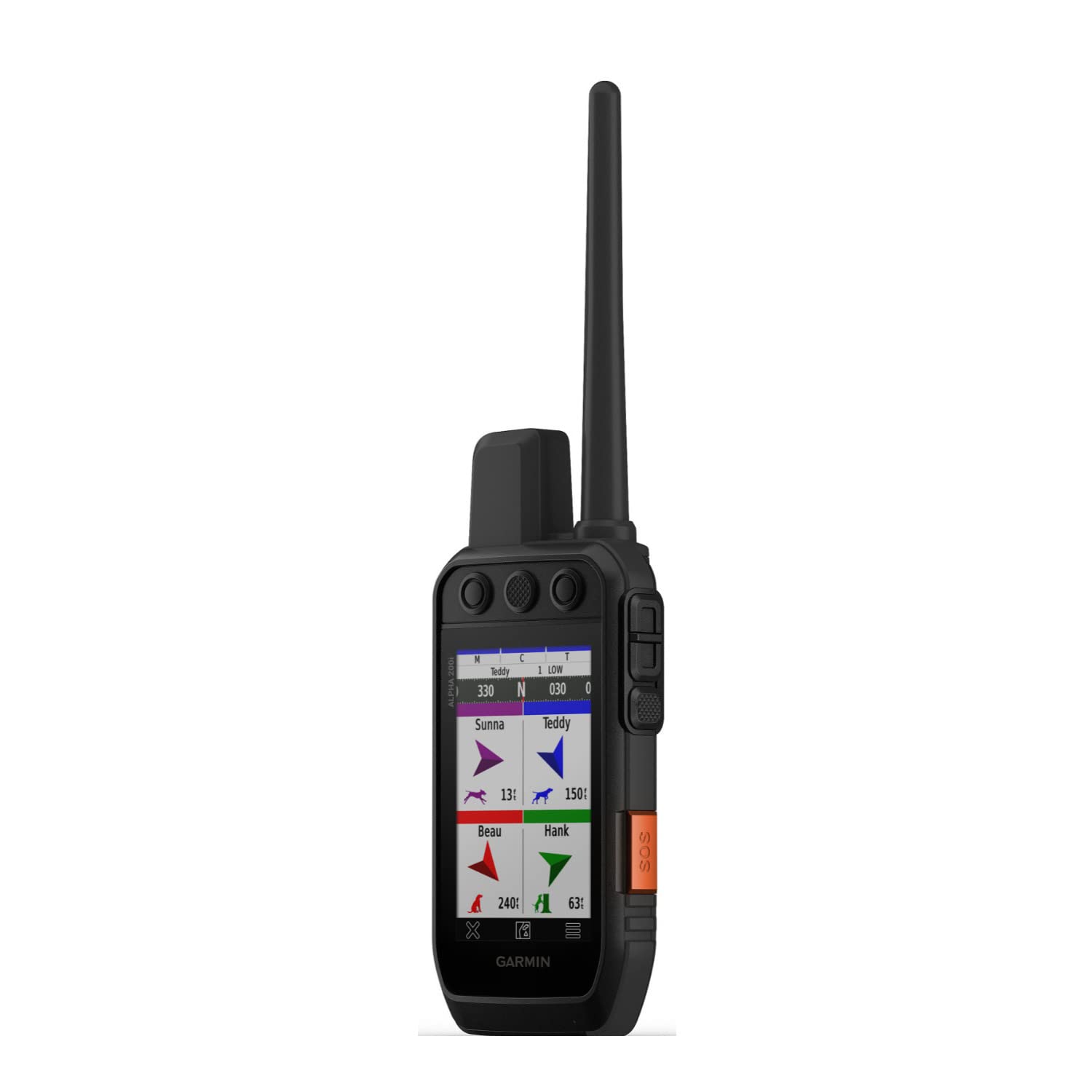 Garmin Alpha 200i Dog Tracking Handheld, Utilizes inReach Technology, Sunlight-readable 3.6" Touchscreen (010-02230-50), Black