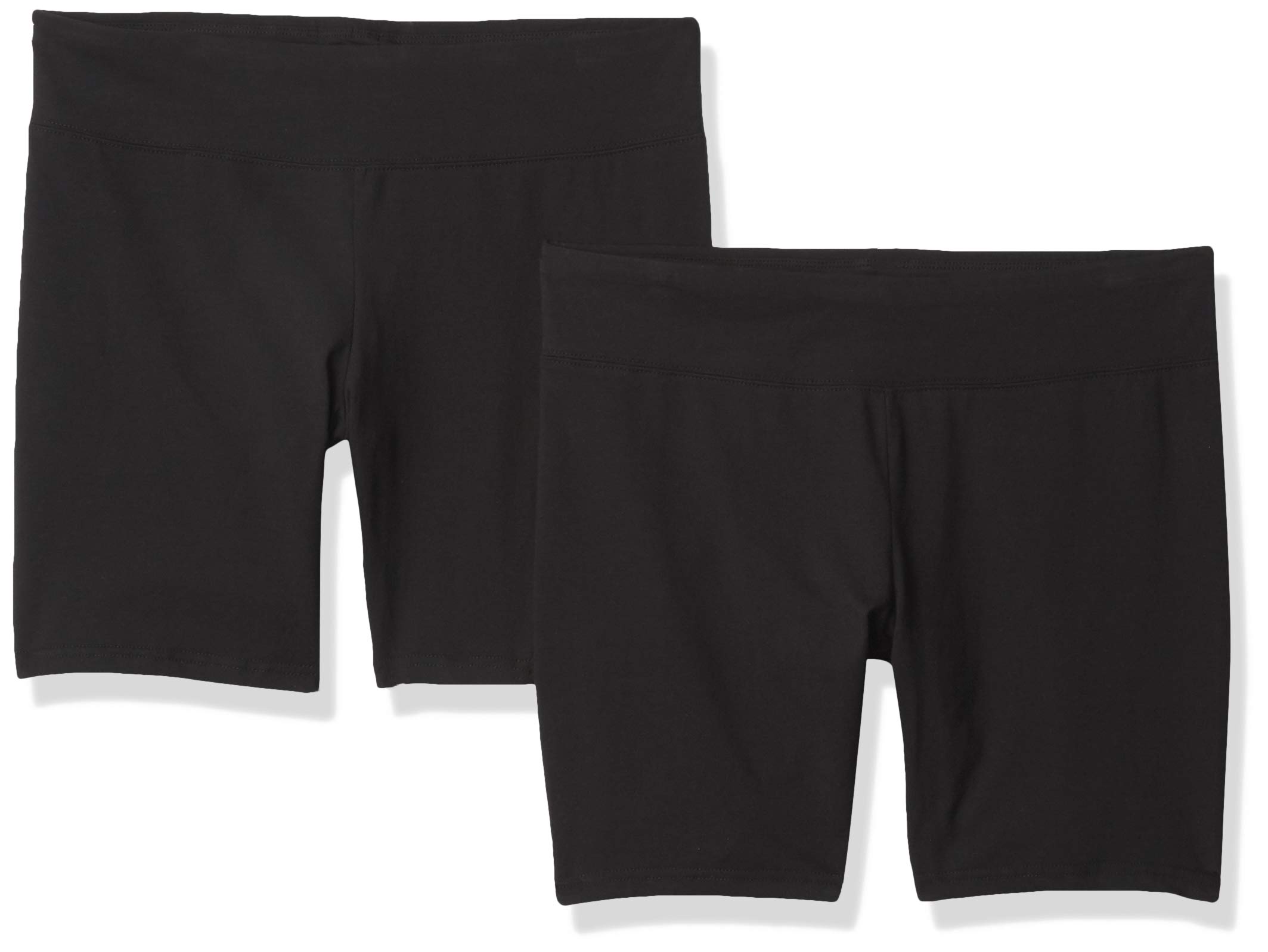 Jockey Women's 2 Pack Bike Short 7'', Deep Black/Deep Black, Large