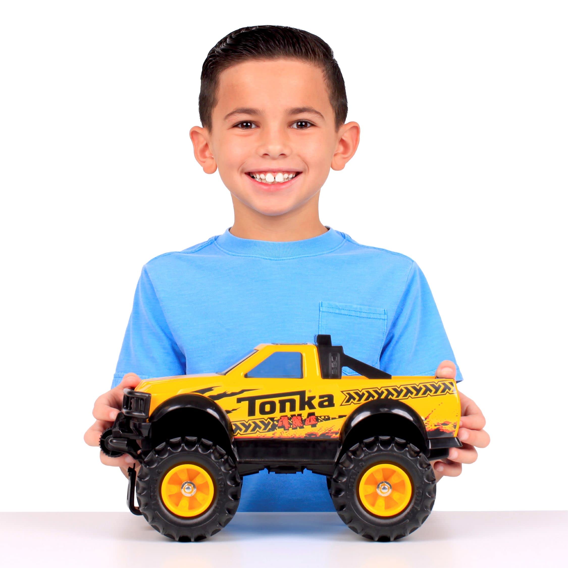 Tonka Steel Classics Pickup Truck - Yellow, Friction Powered, Ages 3+, Sturdy Steel & Plastic