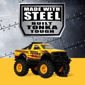 Tonka Steel Classics Pickup Truck - Yellow, Friction Powered, Ages 3+, Sturdy Steel & Plastic