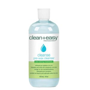 Clean + Easy Cleanse Pre Wax Cleanser & Soothe Aloe Vera Gel Post Waxing Treatment, 16 oz each