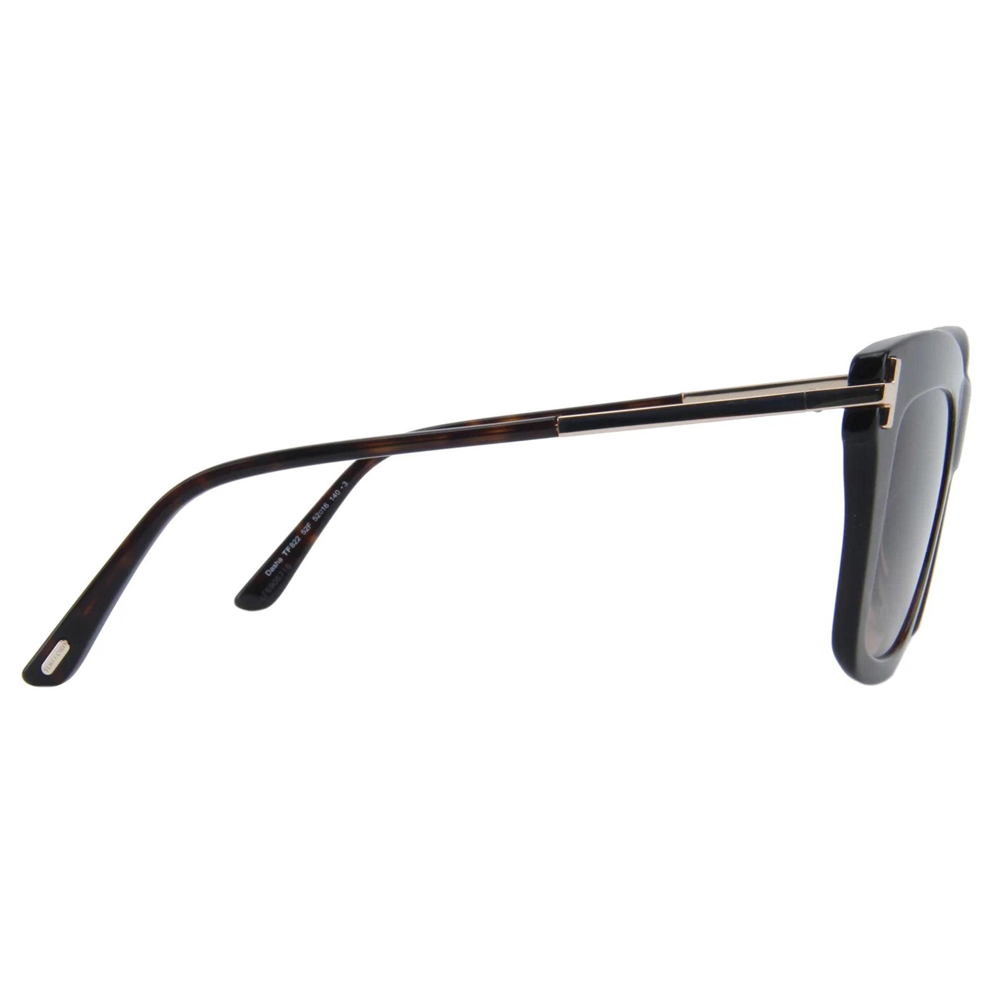 Tom Ford DASHA FT 0822 Dark Havana/Light Brown Shaded 52/16/140 women Sunglasses