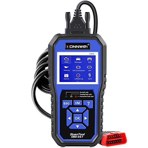 KONNWEI KW450 All System OBD2 Scanner with 9 Special Functions for VAG Vehicles Diagnosis Code Reader Oil SAS EPB TPS Reset Injector Coding DPF Lamp Adjust Suspension Scan Tool