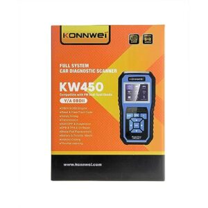 KONNWEI KW450 All System OBD2 Scanner with 9 Special Functions for VAG Vehicles Diagnosis Code Reader Oil SAS EPB TPS Reset Injector Coding DPF Lamp Adjust Suspension Scan Tool