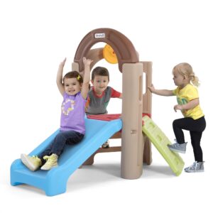 simplay3 young explorers activity climber - indoor or outdoor climber and activity playset for toddlers and kids, made in usa