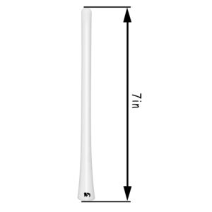 ONE250 7" inch Flexible Antenna, Compatible with Ford F-Series (F-150 F-250 F-350 Super Duty Ford Raptor Ranger Trucks 1997-2024) - Designed for Optimized FM/AM Reception (White)