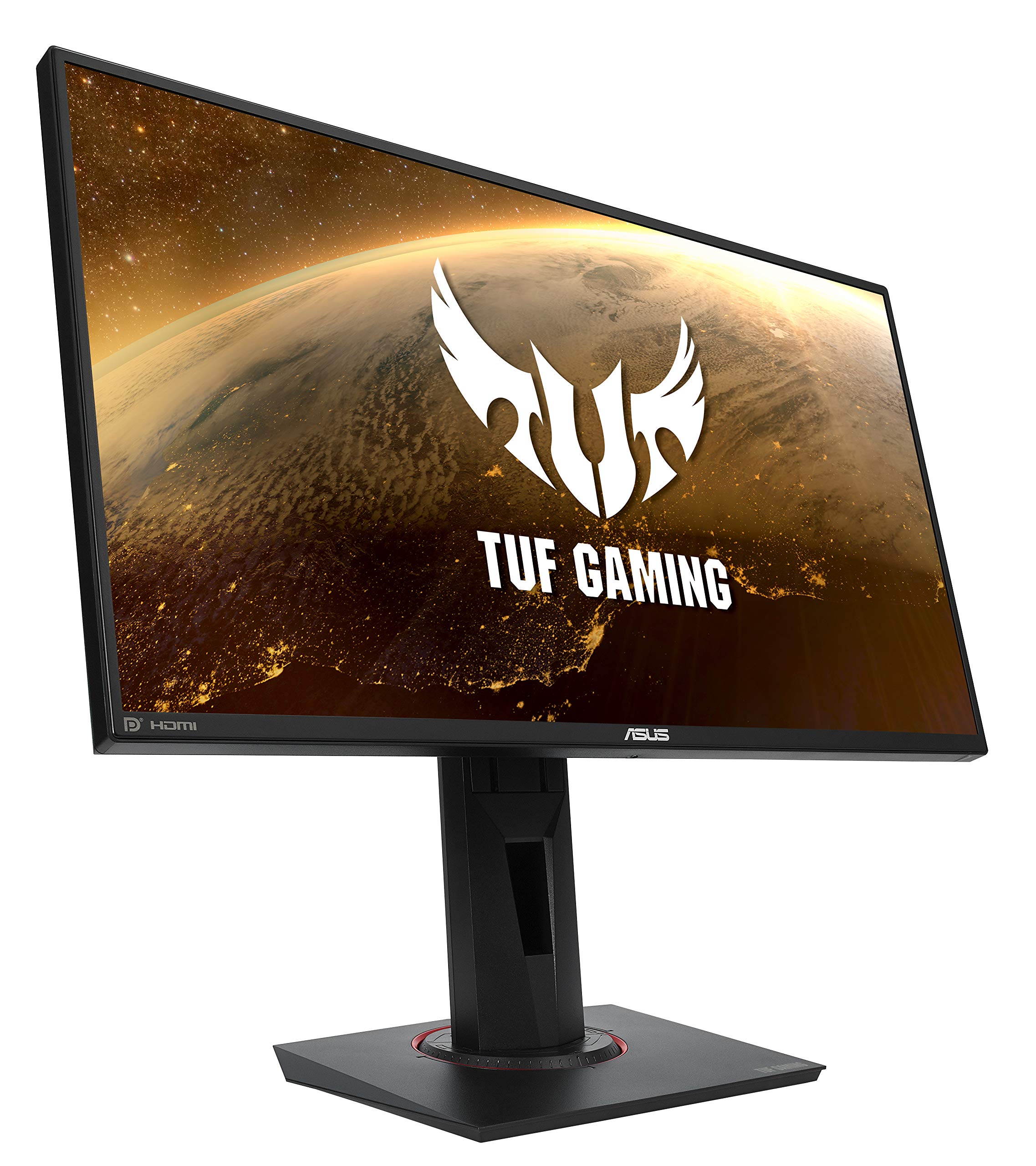 ASUS TUF Gaming VG259QR 24.5” Gaming Monitor, 1080P Full HD, 165Hz (Supports 144Hz), 1ms, Extreme Low Motion Blur, G-SYNC ready, Eye Care, DisplayPort HDMI, Shadow Boost, Height Adjustable,Black