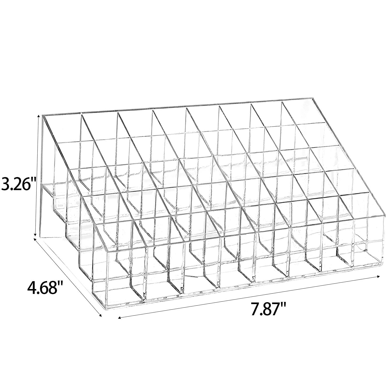 40 Grids Lipsticks Holder - Clear Acrylic Lipgloss Lipstick Organizer and Storage Display Case for Lip Gloss, Lipstick Tubes