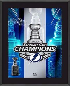 tampa bay lightning 2020 stanley cup champions 10.5" x 13" champions logo sublimated plaque - nhl team plaques and collages