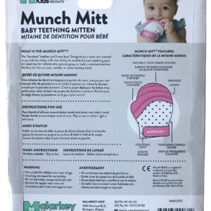 Malarkey Kids Baby Teething Mitten, Munch Mitt Baby Chew Toy - Protects Hands from Chewing & Saliva, Heals Aching Gums, Promotes Sound & Visual Stimulation for Babies Up to 1-Year-Old (Night Forest)