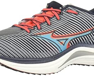 Mizuno Men's Wave Rebellion, India Ink/Scuba Blue, 10