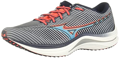 Mizuno Men's Wave Rebellion, India Ink/Scuba Blue, 10