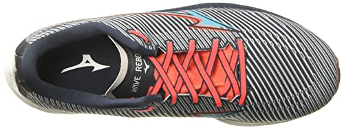 Mizuno Men's Wave Rebellion, India Ink/Scuba Blue, 10