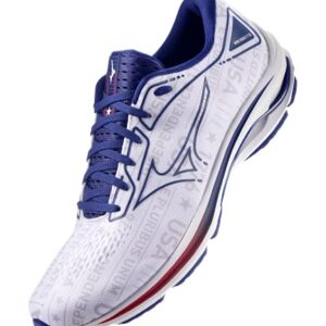 Mizuno Women's Wave Rider 25 Running Shoe, White, 9.5