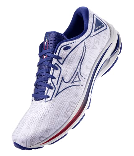 Mizuno Women's Wave Rider 25 Running Shoe, White, 9.5