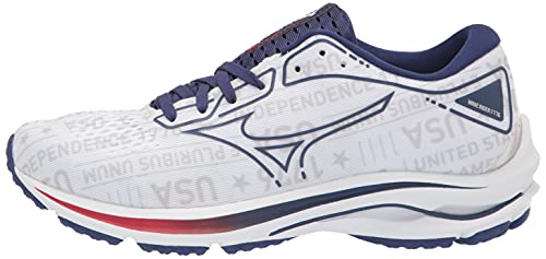 Mizuno Women's Wave Rider 25 Running Shoe, White, 9.5