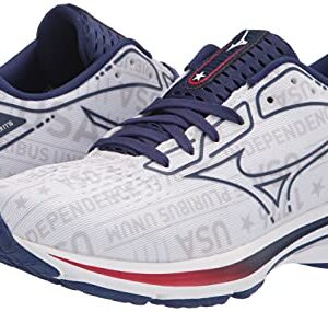 Mizuno Women's Wave Rider 25 Running Shoe, White, 9.5