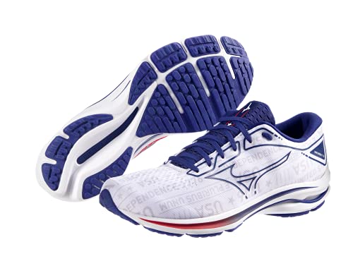 Mizuno Women's Wave Rider 25 Running Shoe, White, 9.5