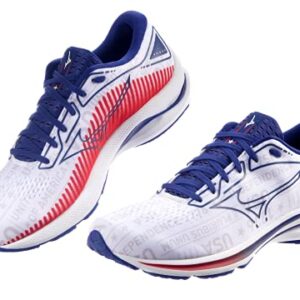 Mizuno Women's Wave Rider 25 Running Shoe, White, 9.5