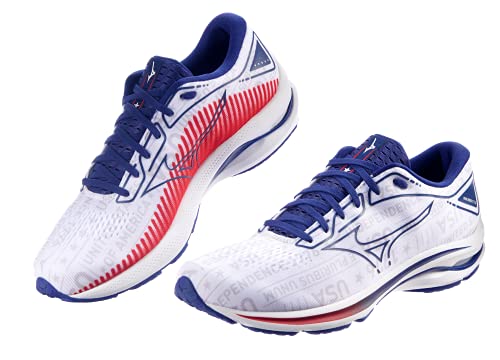 Mizuno Women's Wave Rider 25 Running Shoe, White, 9.5