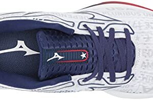 Mizuno Women's Wave Rider 25 Running Shoe, White, 9.5