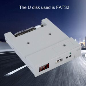 Sutinna USB Floppy Drive Emulator, SFR1M44-U100 3.5in 1.44MB USB SSD Floppy Drive Emulator Built-in Memory Plug and Play for Industrial Control Device