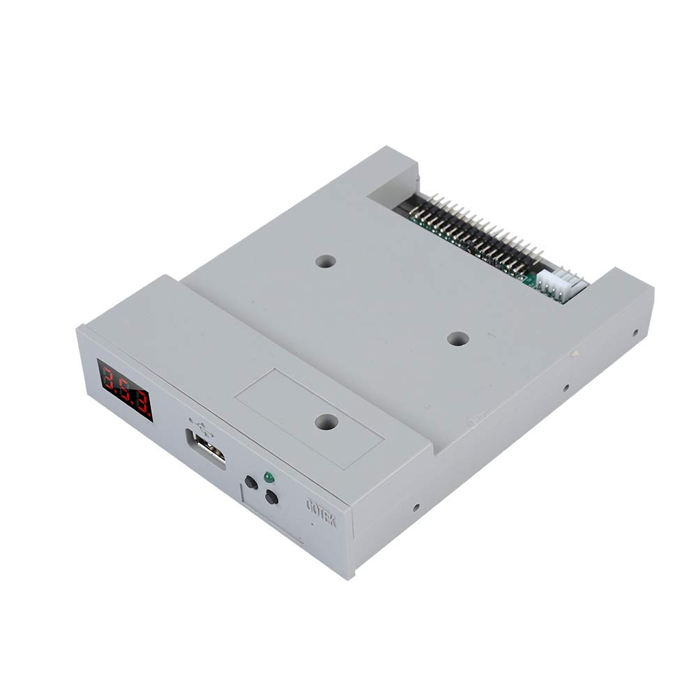 Sutinna USB Floppy Drive Emulator, SFR1M44-U100 3.5in 1.44MB USB SSD Floppy Drive Emulator Built-in Memory Plug and Play for Industrial Control Device