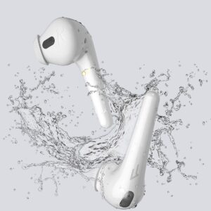 1MORE ComfoBuds Wireless Earbuds for Kids, Mini Noise Cancelling True Wireless Earbuds for Teenager, Bluetooth 5.0 Headphones with 4 Mics, IPX5 Waterproof Sports Earphone for Students, White