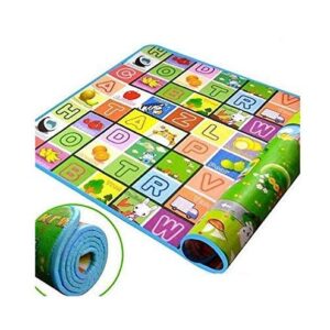 Play Mat for Baby,Baby Care Play Mat Foam Floor Gym,Foldable Non- Bpa Non-Toxic Non-Slip Baby Playmat Thick Extra Large Reversible Waterproof Crawling Mat Portable Toddlers Kids (Animal, Large)