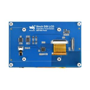 Coolwell Waveshae 5inch Capacitive Touch Display for Raspberry Pi Series and CM3/3+, 800×480, DSI Interface Up to 5-Points Touch