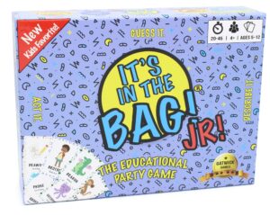 it's in the bag! jr. - a charades game for kids and family! - interactive picture charades board games for family night, board games for kids 4-6/6-8/8-12 - games for family game night with kids