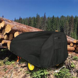 Aaaspark Heavy Duty Log Splitter Cover, Waterproof Oxford Cloth, for 15-45 Ton Gas or Electric Log Splitters, 83" x 45" x 39", Weather Resistant Storage Cover, Easy to Clean, Black