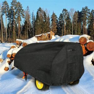 Aaaspark Heavy Duty Log Splitter Cover, Waterproof Oxford Cloth, for 15-45 Ton Gas or Electric Log Splitters, 83" x 45" x 39", Weather Resistant Storage Cover, Easy to Clean, Black