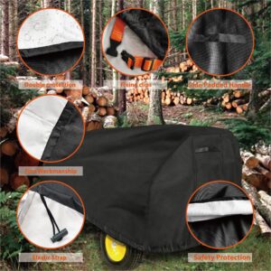 Aaaspark Heavy Duty Log Splitter Cover, Waterproof Oxford Cloth, for 15-45 Ton Gas or Electric Log Splitters, 83" x 45" x 39", Weather Resistant Storage Cover, Easy to Clean, Black