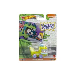 Hot Wheels Retro Entertainment Collection of 1:64 Scale Rugrats Reptar Car from Blockbuster Movies, TV, & Video Games, Iconic Replicas for Play or Display, Gift for Collectors