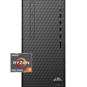 HP Desktop PC, AMD Ryzen 3 4300G Processor, 8 GB of RAM, 512 GB SSD Storage, Windows 11, High Speed Performance, Computer, 8 USB Ports, for Business, Study, Videos, and Gaming (M01-F1120, 2021)