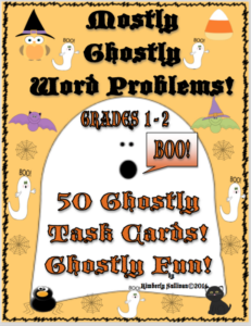 halloween mostly ghostly 50 word problems grade 1